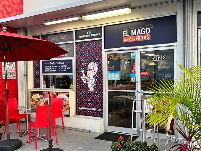 The unassuming storefront of El Mago De Las Fritas stands like a beacon of culinary promise on SW 8th Street, Miami's flavor highway.
