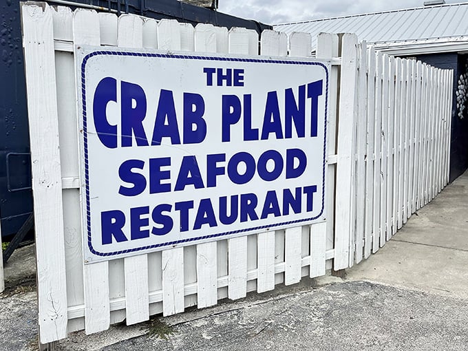 The unassuming blue exterior of The Crab Plant is Florida's version of a culinary speakeasy—no fancy frills, just the promise of seafood that'll make you weep with joy.