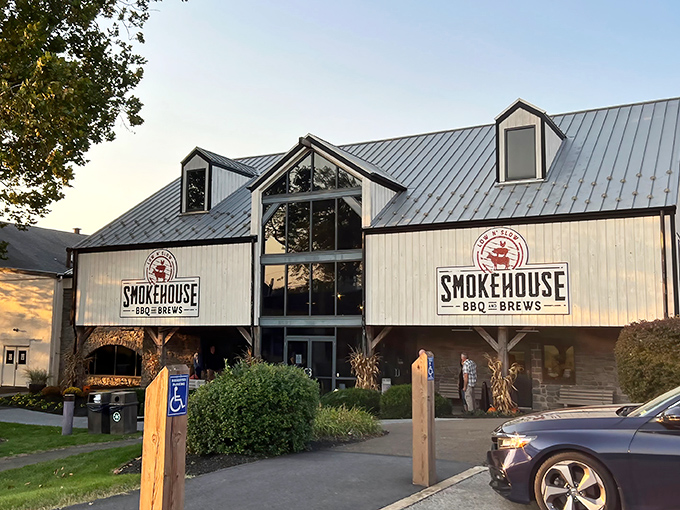 This rustic beauty stands ready to welcome barbecue pilgrims seeking smoky salvation in Lancaster County.