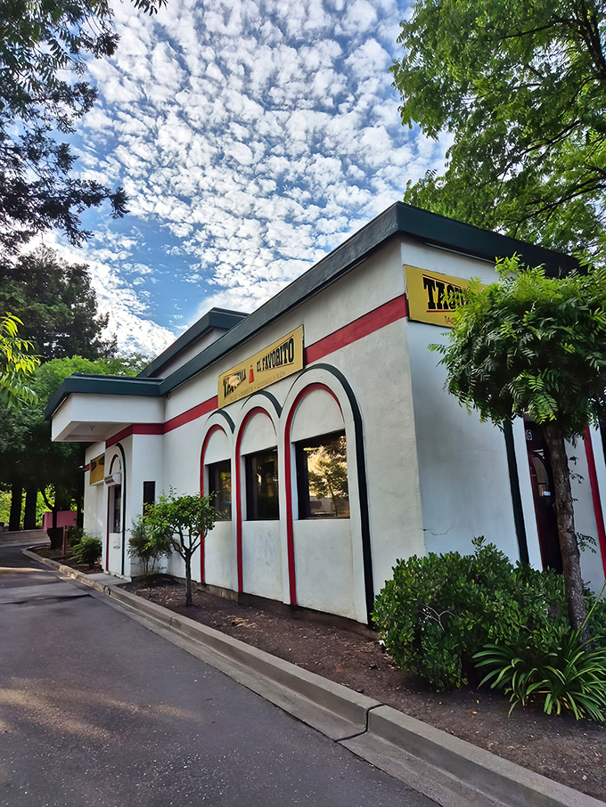 The unassuming exterior of Taqueria El Favorito might not stop traffic, but locals know this modest facade hides culinary treasures worth seeking out.