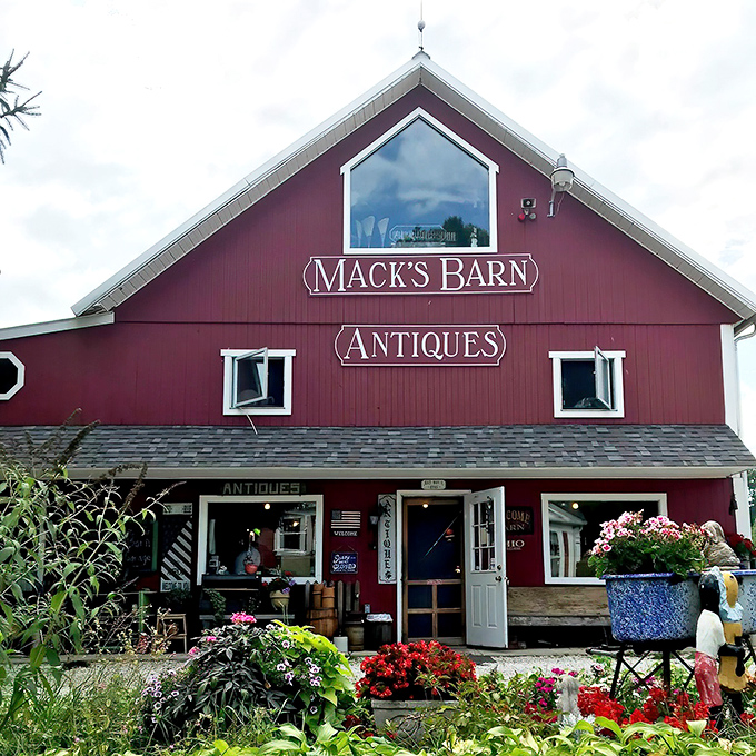 The iconic red barn exterior isn't hiding farm animals—it's safeguarding decades of memories disguised as treasures waiting for their second act. 