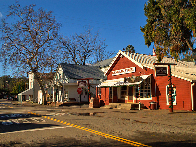 Step back in time at Oakdale's historic district, where the General Store isn't just a quaint facade—it's a living piece of California's cowboy heritage.