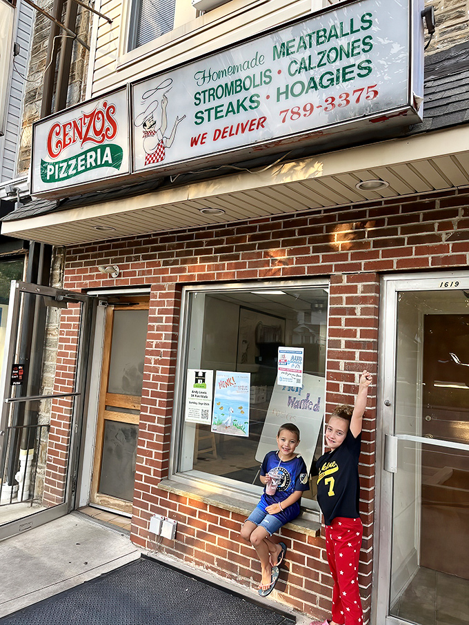 The unassuming storefront that houses pizza greatness. Like finding a Picasso at a yard sale, Cenzo's exterior hides culinary treasures within.