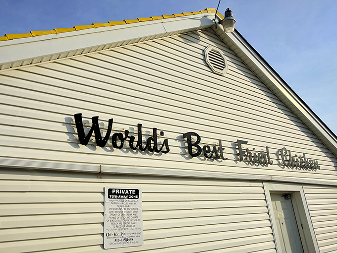 The bold proclamation on this white clapboard building isn't just confidence—it's a promise that generations of Cincinnatians know is kept daily.