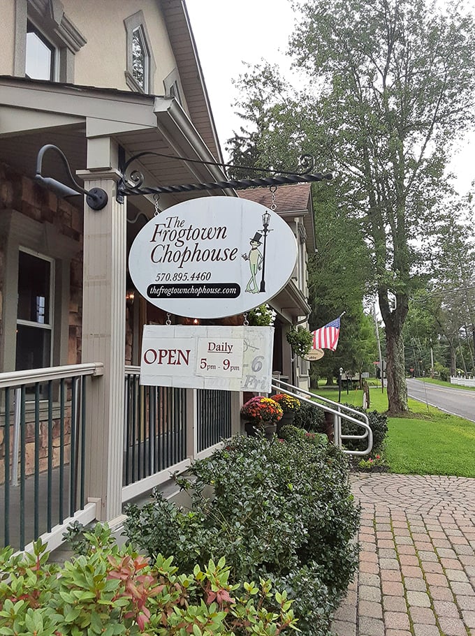 The stately exterior of The Frogtown Chophouse welcomes you like an old friend's country home—if your friend happened to be a culinary genius with exquisite taste.