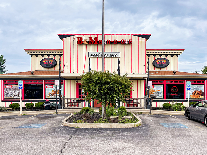 This unassuming facade holds secrets that would make barbecue legends weep with joy and envy.