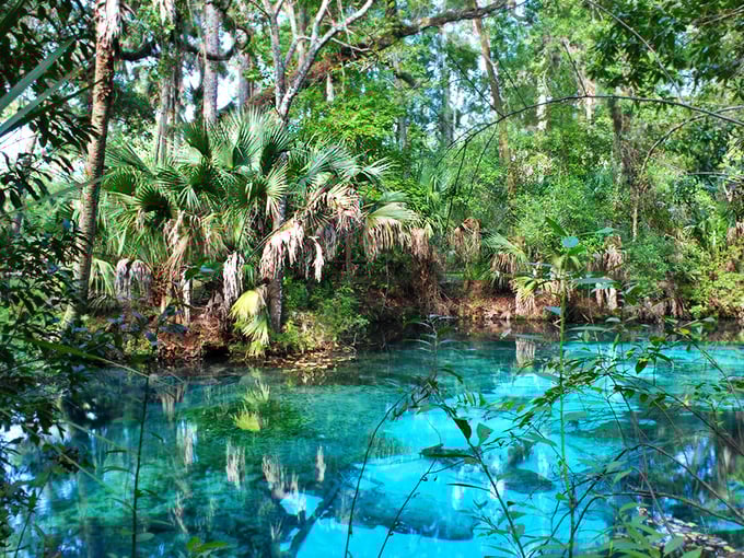 Mother Nature's own swimming pool, where the water is so impossibly blue it makes the Caribbean Sea look like it needs to up its game.