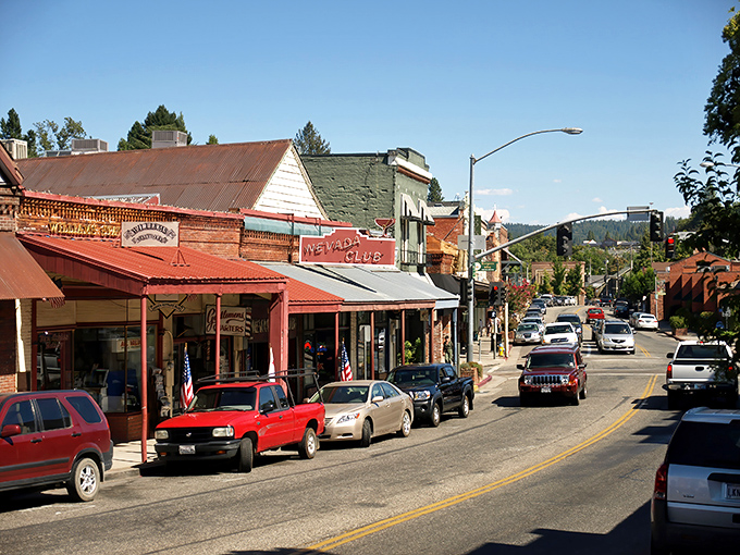 Broad Street beckons with its Gold Rush-era storefronts and unhurried pace. This is small-town America that somehow dodged the franchise invasion.