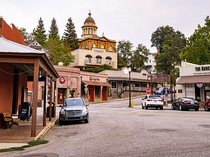 Downtown Foresthill showcases its Gold Rush heritage with that impressive courthouse dome standing sentinel over charming storefronts. Small-town America that actually delivers on its promise.