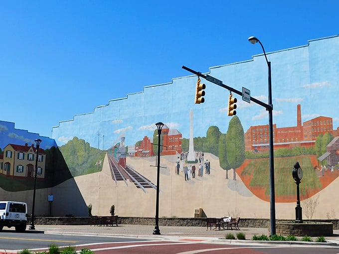 Historic storefronts stand like sentinels of simpler times in downtown Reidsville, where window shopping isn't just an activity—it's practically a social event.