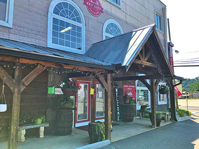 The welcoming red brick façade of Key City Antiques invites you in like a warm hug from your favorite aunt who always saves the good stuff for you.
