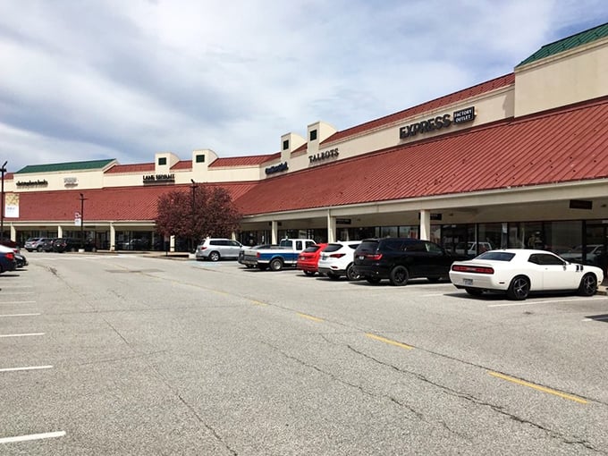 The iconic red roofs of Indiana Premium Outlets beckon like a retail oasis in Edinburgh, promising treasures that won't break the bank.