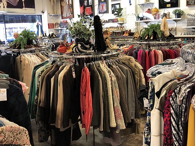 The unassuming storefront of It's A Wrap Production in Burbank—Hollywood's best-kept wardrobe secret hiding in plain sight on Magnolia Boulevard.