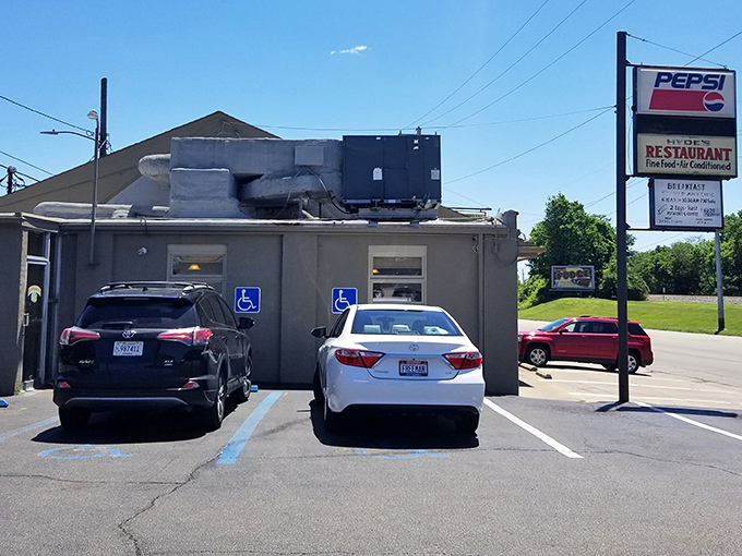 Hyde's modest exterior might not stop traffic, but locals know this unassuming building houses breakfast magic worth any detour.