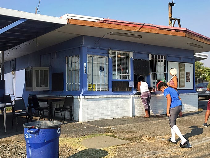 The unassuming blue exterior of Tori's Place in Sacramento might not scream "culinary destination," but locals know better. Home cooking and gumbo await inside this hidden gem.