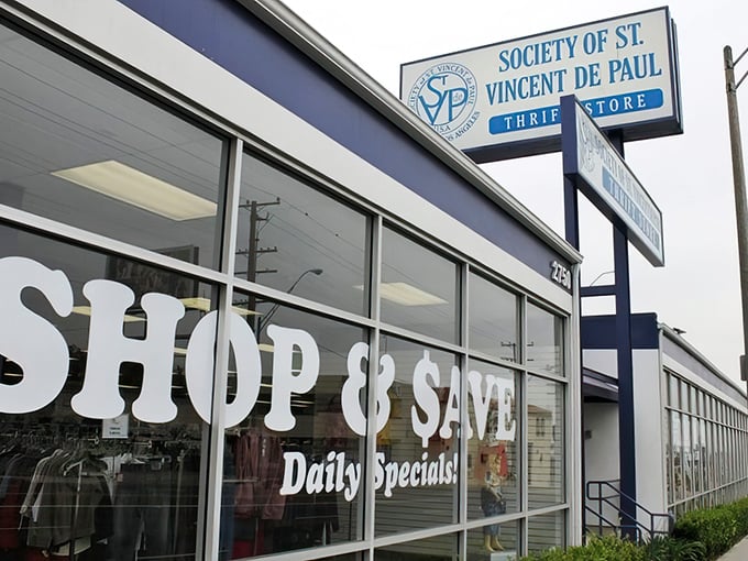 The blue and white sign beckons like a siren call to bargain hunters. "Shop & Save" isn't just a slogan—it's a lifestyle promise.