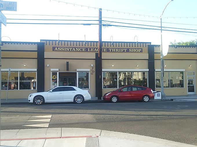 The unassuming façade of Assistance League Thrift & Vintage stands proudly on Long Beach Boulevard, a beacon for treasure hunters and bargain enthusiasts alike.