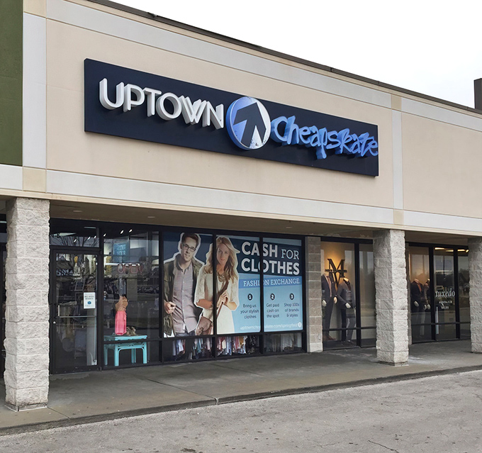 The storefront beckons like a fashion oasis in Springfield, promising treasures without the typical retail markup.