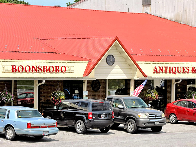 The red-roofed treasure chest of Boonsboro beckons with its unassuming exterior. Like all great adventures, this one starts with simply showing up.