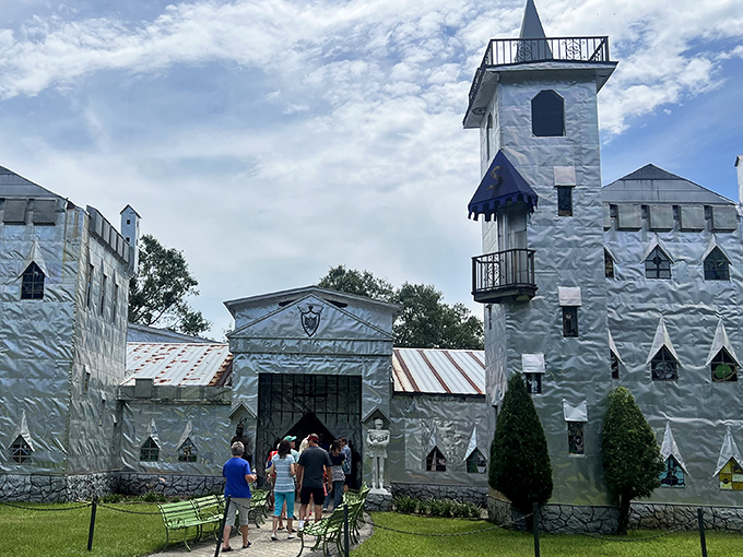 Behold the shimmering fortress that makes Disney's castle look positively understated and ordinary.