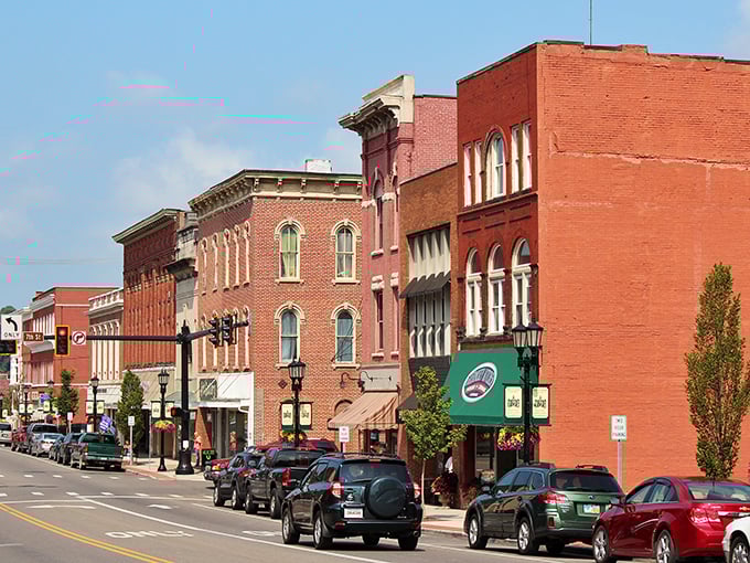 Downtown Cambridge whispers stories through its brick facades, where century-old buildings stand shoulder-to-shoulder like old friends who've weathered time together.