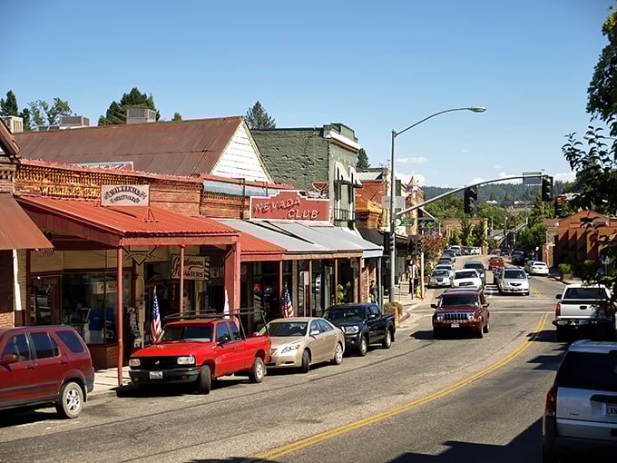 Broad Street beckons with its Gold Rush-era storefronts and unhurried pace. This is small-town America that somehow dodged the franchise invasion.