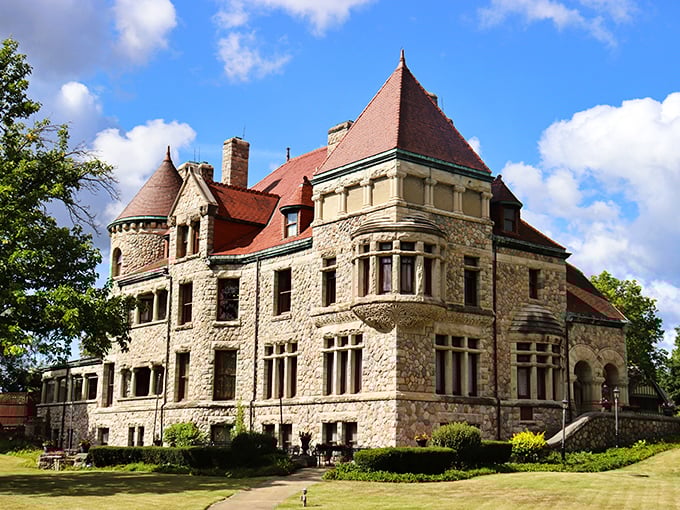 This magnificent stone castle isn't hiding royalty – it's harboring some of the Midwest's finest dining treasures.