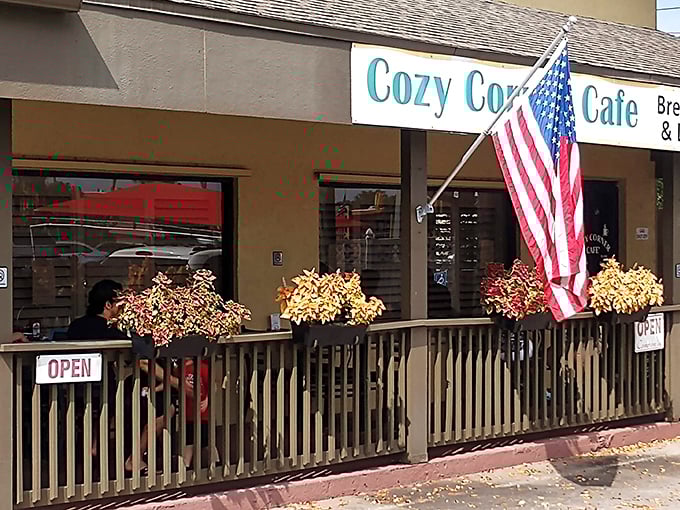 The unassuming exterior of Cozy Corner Cafe proves once again that Florida's best breakfast treasures often hide in plain sight.