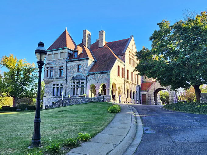 This magnificent stone castle isn't hiding royalty – it's harboring some of the Midwest's finest dining treasures.