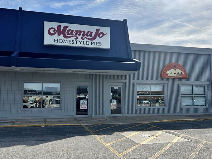 The unassuming exterior of Mama Jo's might not stop traffic, but trust me—what's inside will stop you in your tracks. Pie paradise awaits.