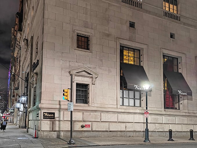The historic Packard Building stands regally on Chestnut Street, its limestone façade promising culinary treasures within. Banking on deliciousness has never looked so good.