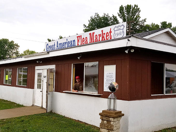 The unassuming entrance to treasure-hunting paradise. Like finding a secret door to Narnia, but instead of talking lions, you'll discover talking deals.