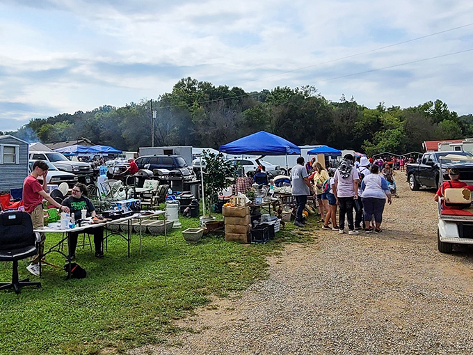 1. the massive flea market in tennessee where $42 goes a seriously long way