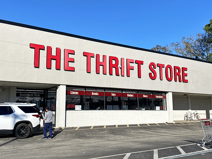 The no-frills exterior says it all – straightforward, honest, and promising treasures within that won't break your bank account.