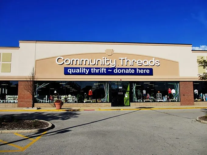 The unassuming storefront promises "quality thrift" but delivers something closer to a treasure hunter's paradise in Arlington Heights.
