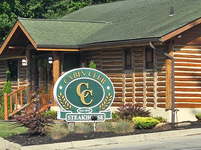 The log cabin exterior of Cabin Club isn't just charming—it's a culinary plot twist in suburban Westlake. Like finding Thoreau's cabin, but with much better food.