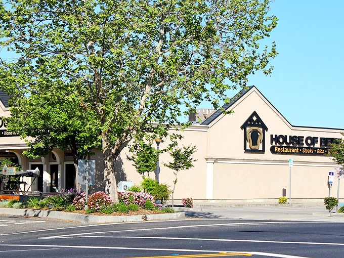The unassuming exterior of House of Beef in Oakdale – where the building doesn't need to shout because the steaks do all the talking.