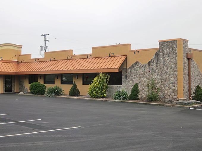 The unassuming exterior of Copperhead Grille hides culinary treasures within, like a delicious secret waiting to be discovered in Bethlehem.
