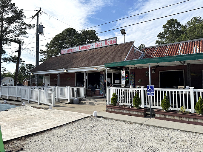 The unassuming exterior of Margie & Ray's speaks volumes – where the best seafood joints often hide behind modest facades and packed parking lots.