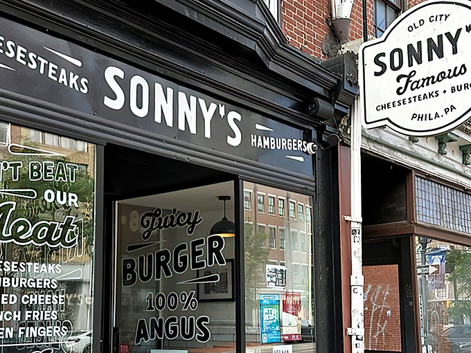 The modest storefront with its bold claim "You CAN'T BEAT our MEAT" tells you everything you need to know about Sonny's unpretentious confidence.