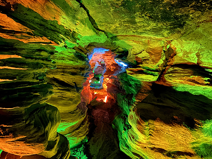 Those wooden stairs aren't just leading somewhere – they're your gateway to Pennsylvania's underground wonderland.