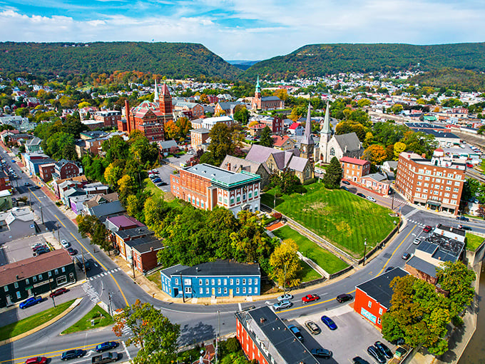 Cumberland's downtown proves that retirement paradise doesn't require palm trees – just mountain views and Victorian charm.