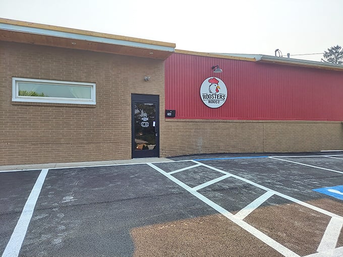 The unassuming brick exterior of Roosters Roost proves once again that culinary treasures often hide in plain sight, waiting for hungry explorers to discover them.