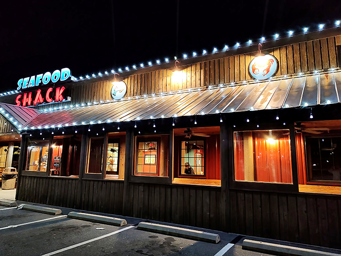 The wooden exterior of Walkertown Seafood Shack promises no pretension—just the seafood equivalent of finding treasure without needing a map.