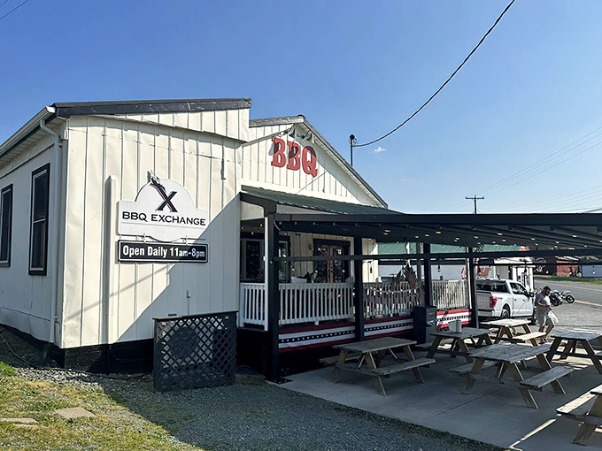 Don't let the humble exterior fool you—this unassuming white clapboard building houses barbecue treasures that would make even the most stoic pitmaster weep with joy.