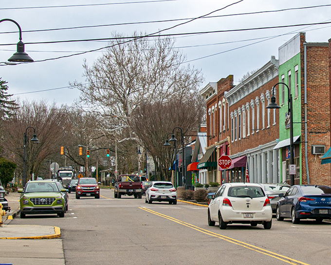 Downtown Yellow Springs offers that perfect small-town America vibe—brick buildings, colorful storefronts, and not a chain restaurant in sight. Pure magic.