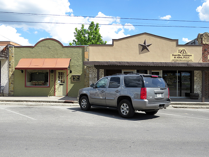 Downtown Kerrville showcases that quintessential Texas charm—limestone buildings adorned with lone stars, where small-town friendliness meets Hill Country character.