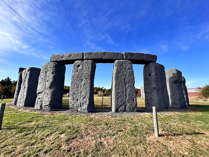 Prehistoric engineering meets modern materials at Foamhenge, where ancient mystery gets a distinctly American makeover. Who needs a passport?