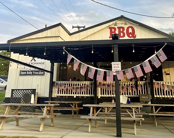 Don't let the humble exterior fool you—this unassuming white clapboard building houses barbecue treasures that would make even the most stoic pitmaster weep with joy.