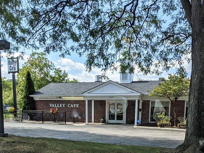 The unassuming brick exterior of Valley Café in Akron hides culinary treasures within, like finding a diamond in your backyard.